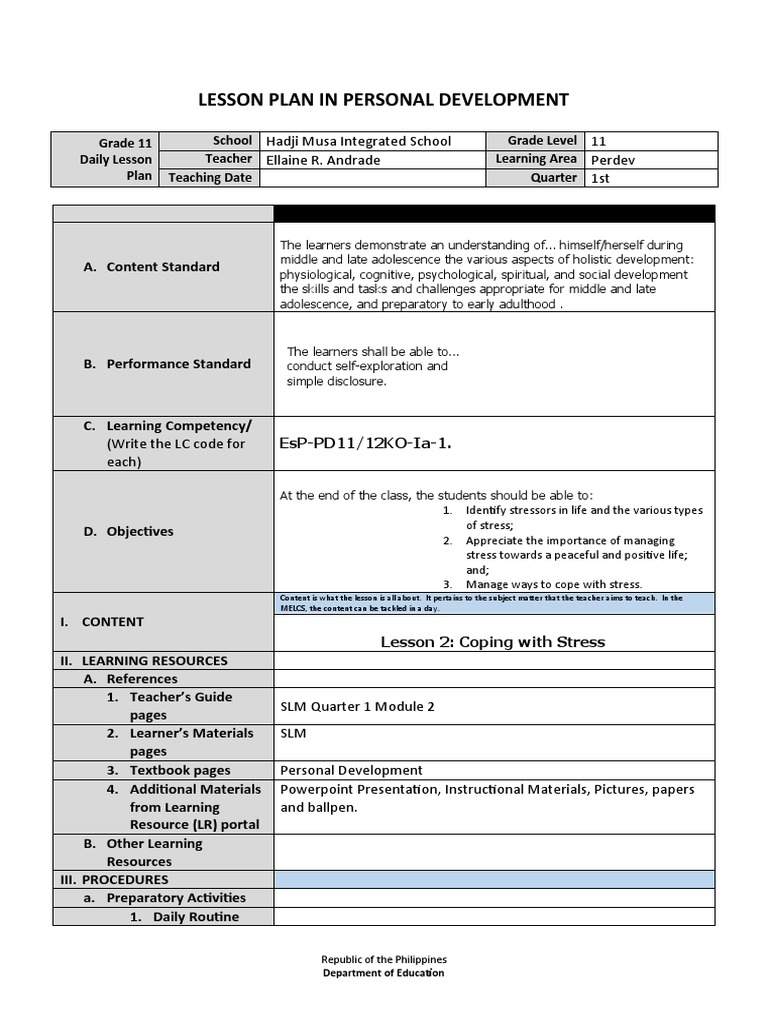 Dlp-Ellaine - Cot 2 | PDF | Learning | Teaching Method