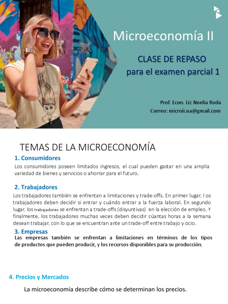 Micro II. Repaso. Clase 6 | PDF | Oferta y demanda | Elasticidad (economía)