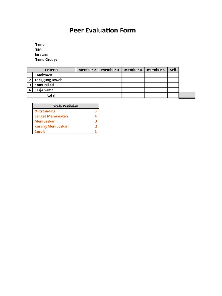 Peer Evaluation | PDF
