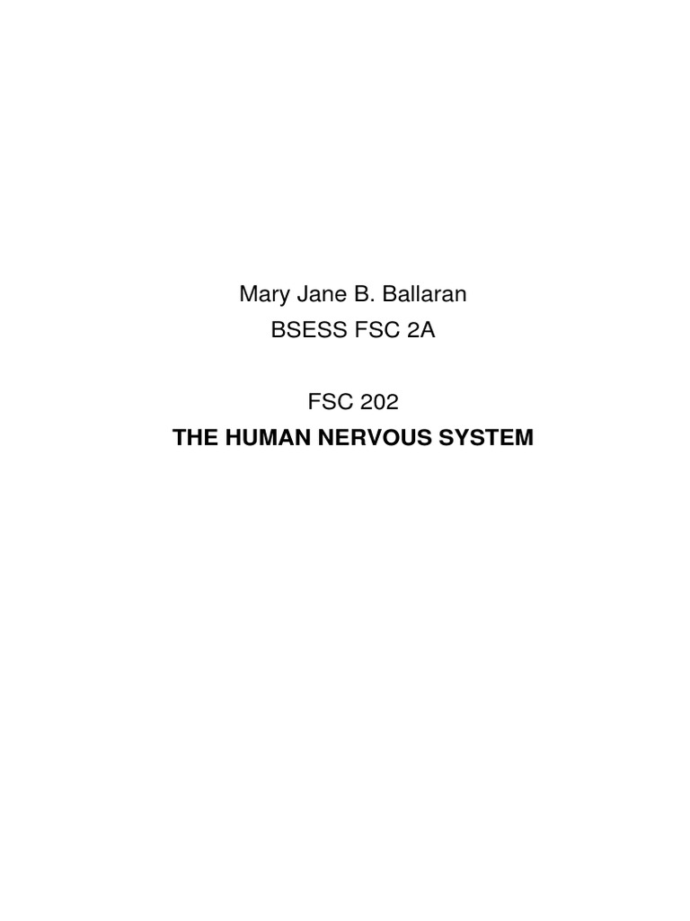 Ballaran-Anatomy-Bsess-Fsc 2a | PDF | Nervous System | Autonomic ...