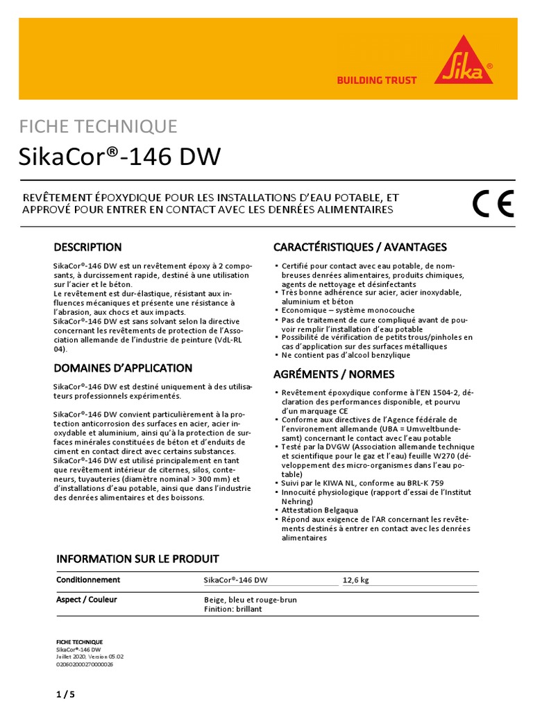 Sikacor - 146 | PDF | Béton | Acier