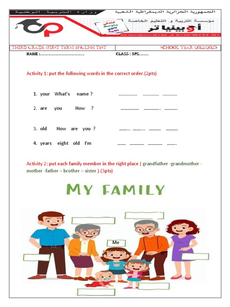 Anglais 3ap | PDF | Language Arts & Discipline