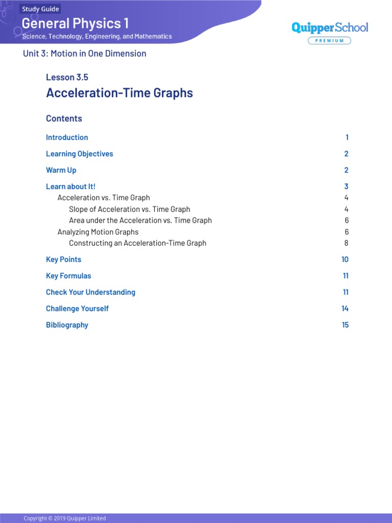 Understanding Acceleration-Time Graphs | PDF | Acceleration | Velocity
