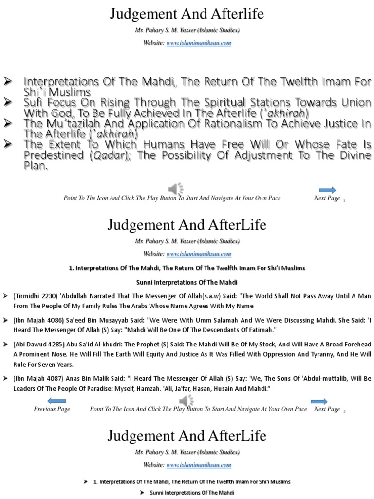 2.8 Judgement-And-Afterlife | PDF | Shia Islam | Islamic Branches