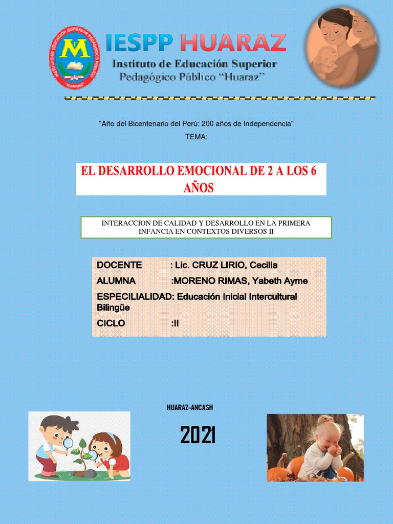 Desarrollo Emocional Del Niño-Material Didactico | Descargar gratis PDF ...