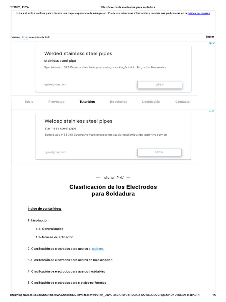 Clasificación de Electrodos para Soldadura 2 | PDF | Construcción | Soldadura