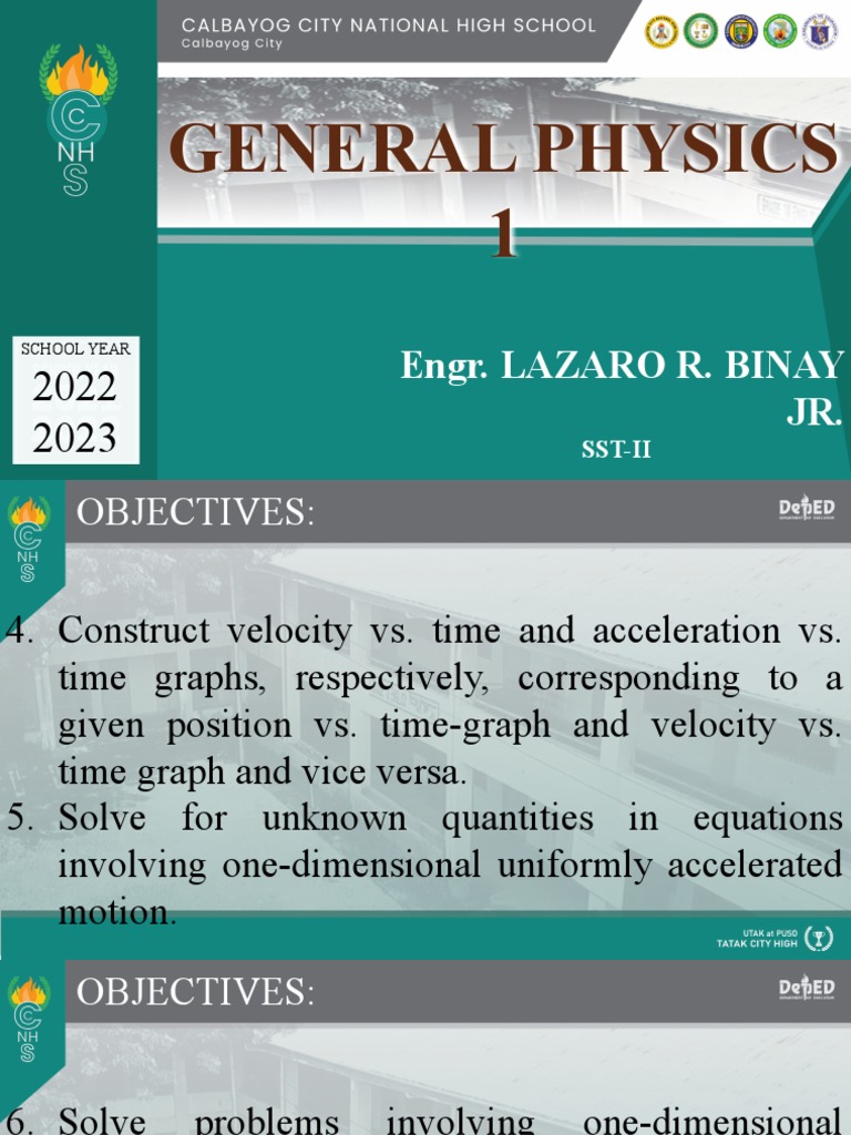 Physics Graphs for Students | PDF | Velocity | Acceleration