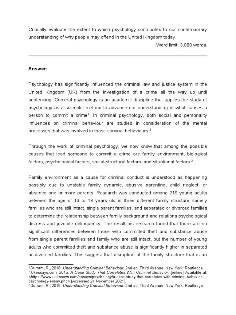 Criminal Psychology | PDF | Aggression | Social Psychology
