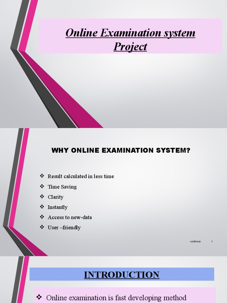Online Examination System Overview | PDF | Test (Assessment) | Databases