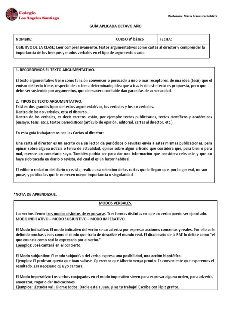 Octavo Guia 7 OCT | PDF | Verbo | Gases de efecto invernadero Octavo Guia 7 OCT | PDF | Verbo | Gases de efecto invernadero