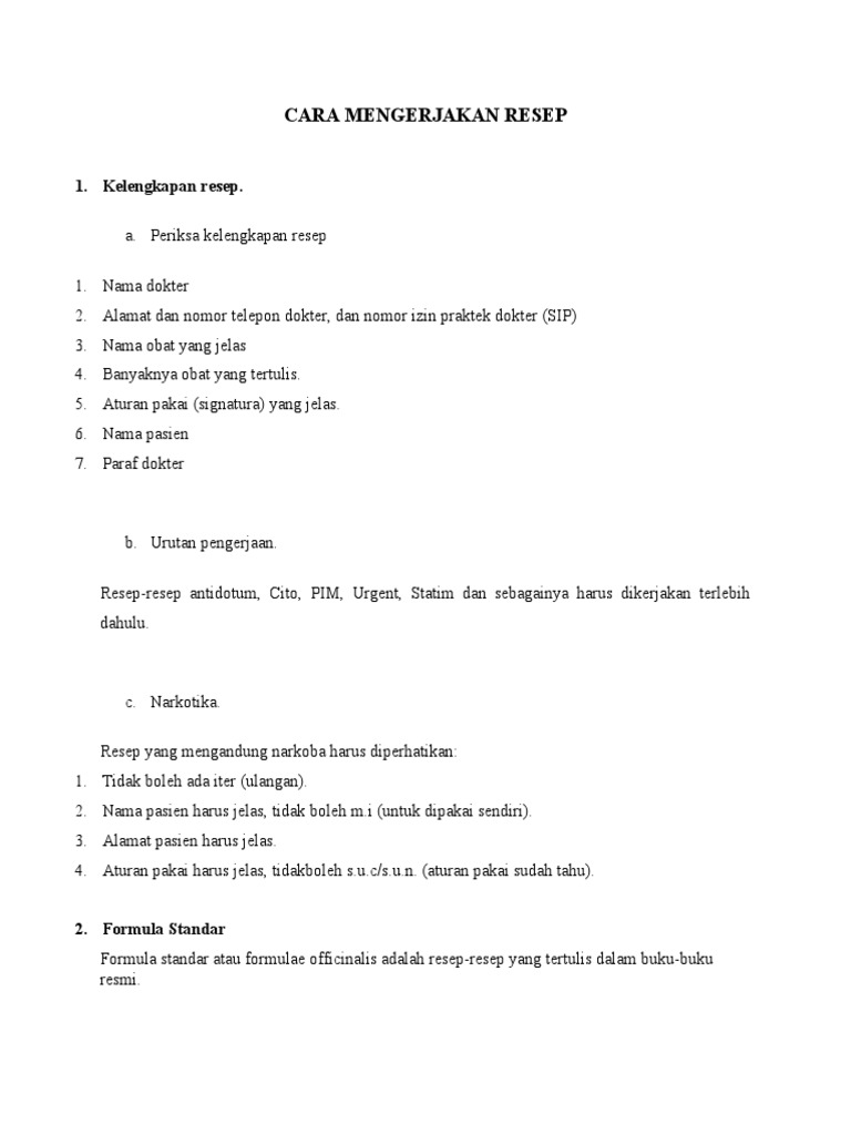 Prosedur Pembuatan Clysma Obat | PDF