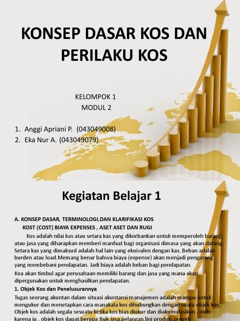 Konsep dan Perilaku Kos | PDF