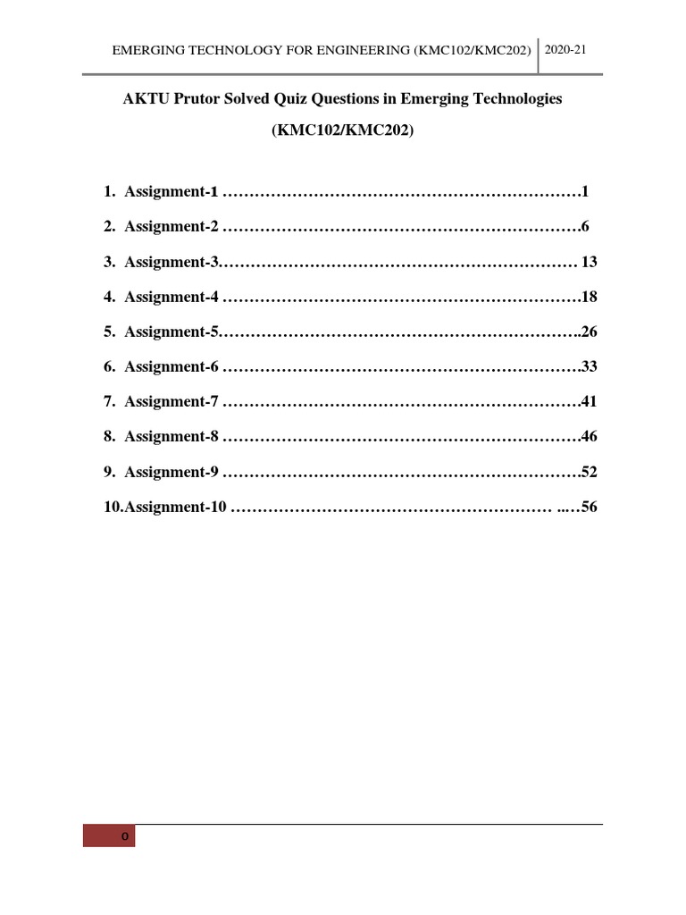MCQ Emerging-Technologies-AKTU-Prutor-Quizzes | PDF | Cloud Computing | Internet Of Things