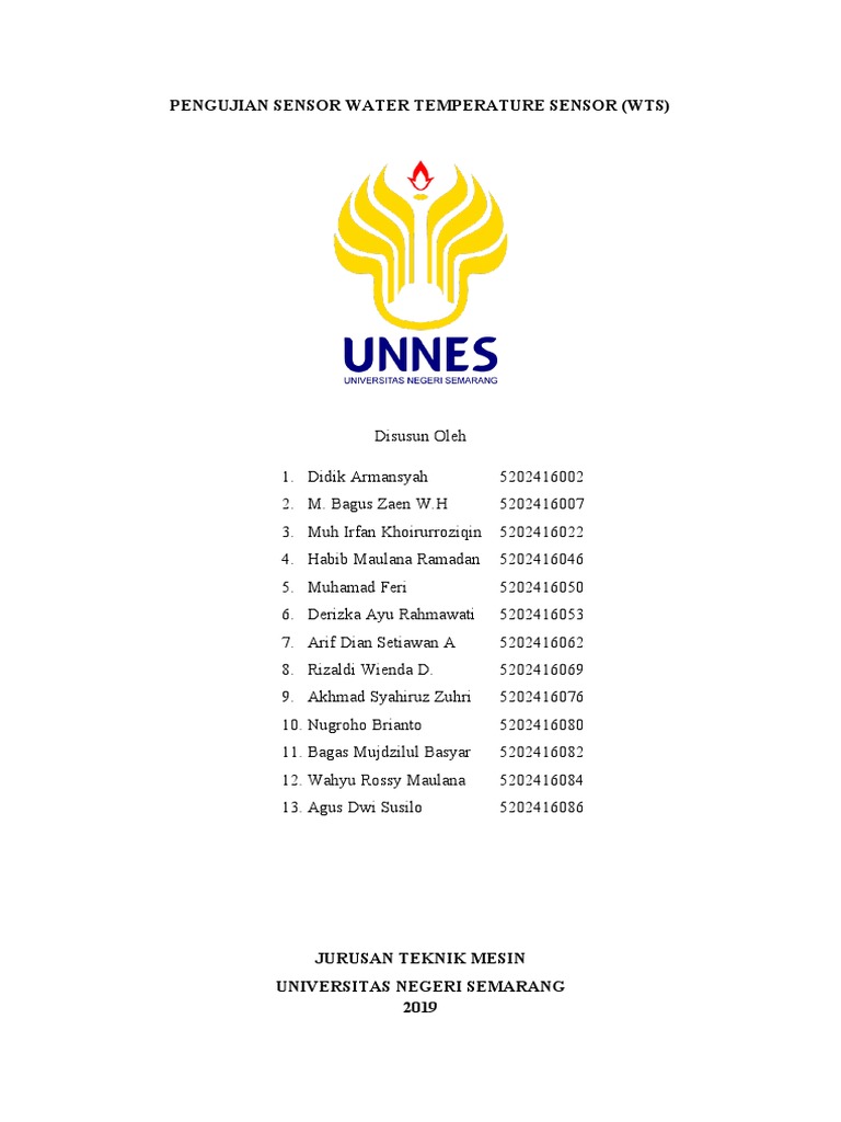 Pengujian Sensor Wts Kelompok 2 | PDF