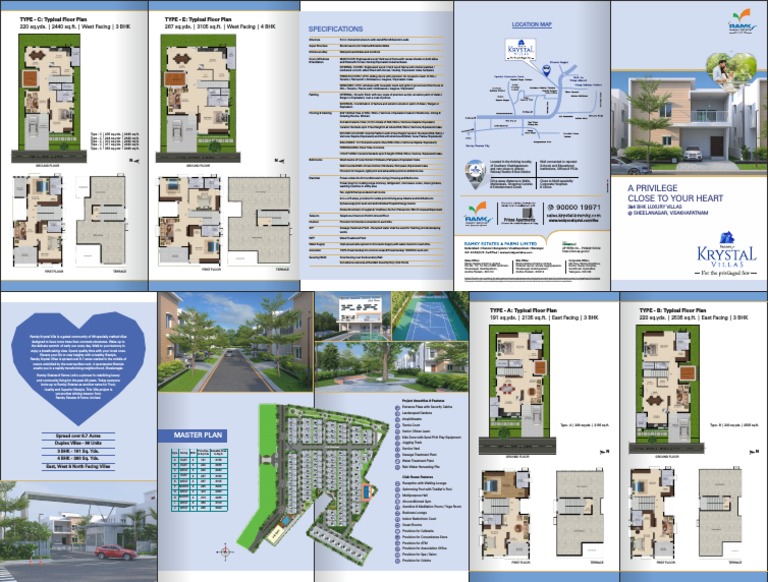 Ramky Krystal Villas Brochure | PDF | Door | Framing (Construction)