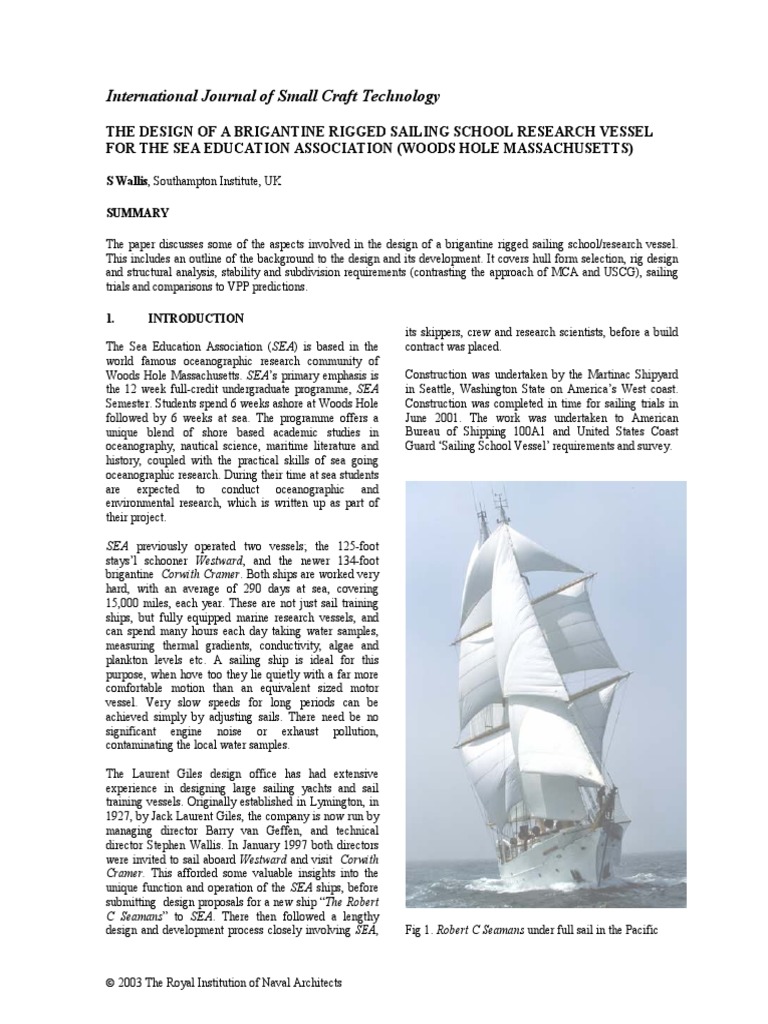 Design of Brigantine | PDF | Rudder | Ships