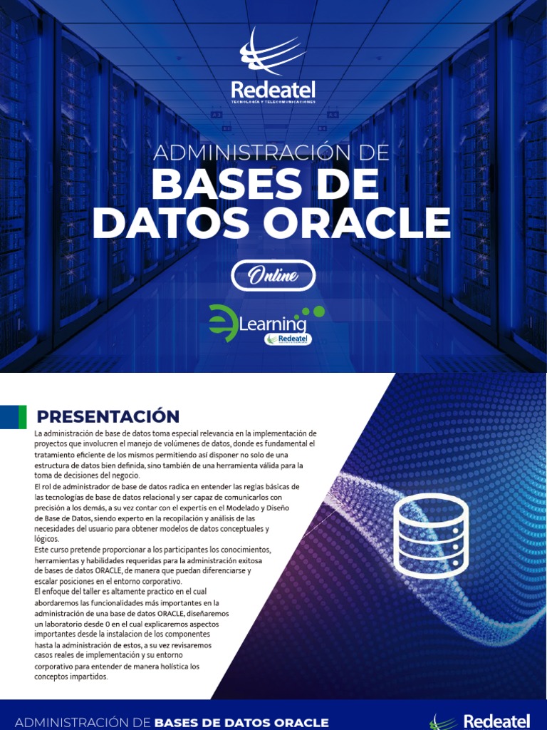 Brochure - Oracle Administrador | PDF | Bases de datos | Oracle Corporation