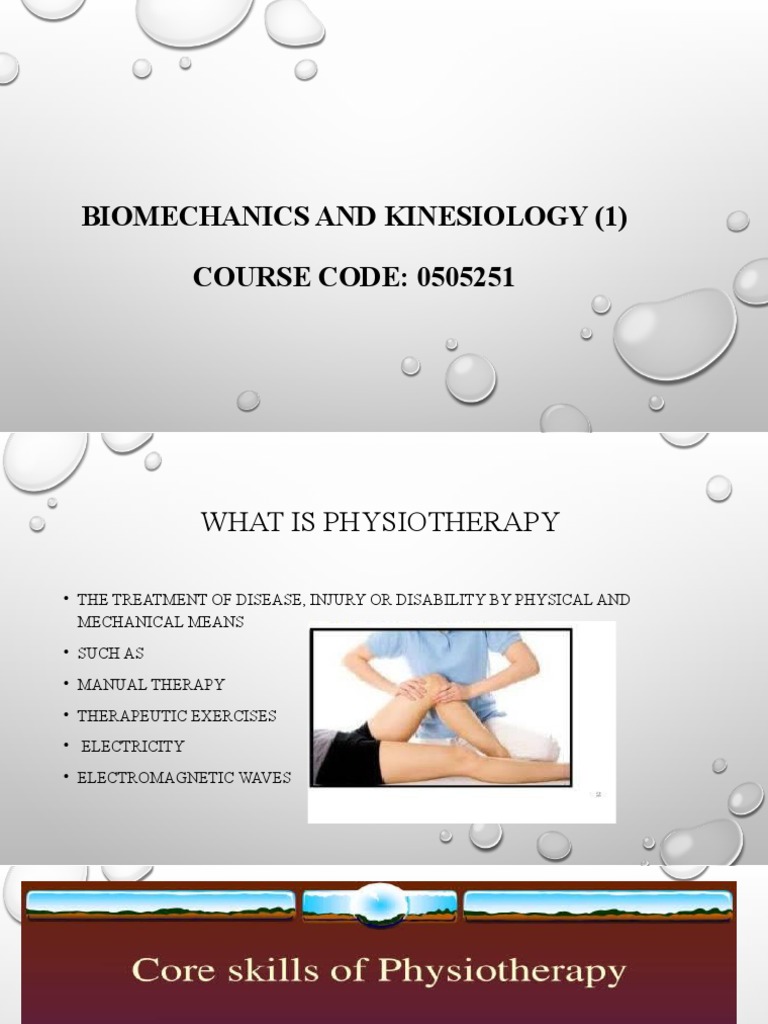 1 Introduction Lecture | PDF | Biomechanics | Physical Therapy