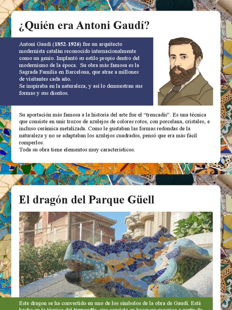 El Arte de Gaudi Presentacion | PDF