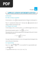 Class 12 Application of Derivatives Guide | PDF | Subtraction | Calculus