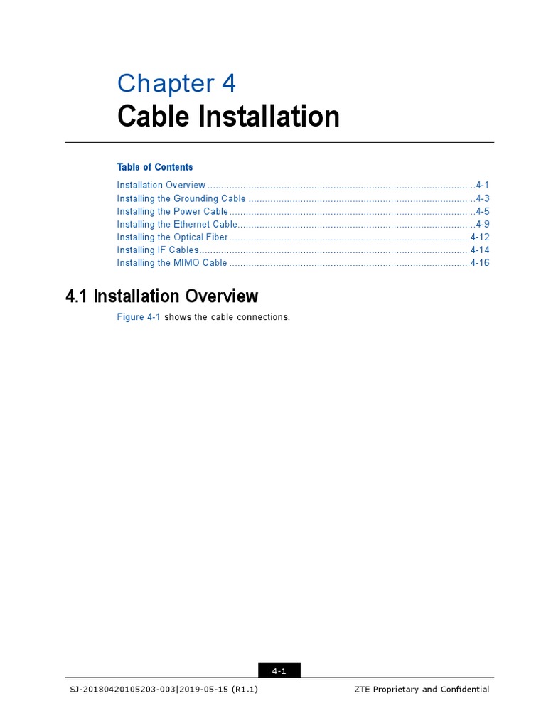 NR8961 Cable Installation Guide | PDF | Electrical Connector | Optical ...