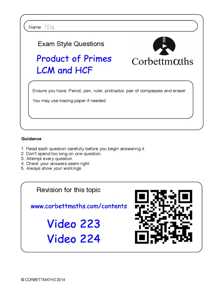 Product of Primes pdf1 | PDF | Number Theory | Elementary Mathematics
