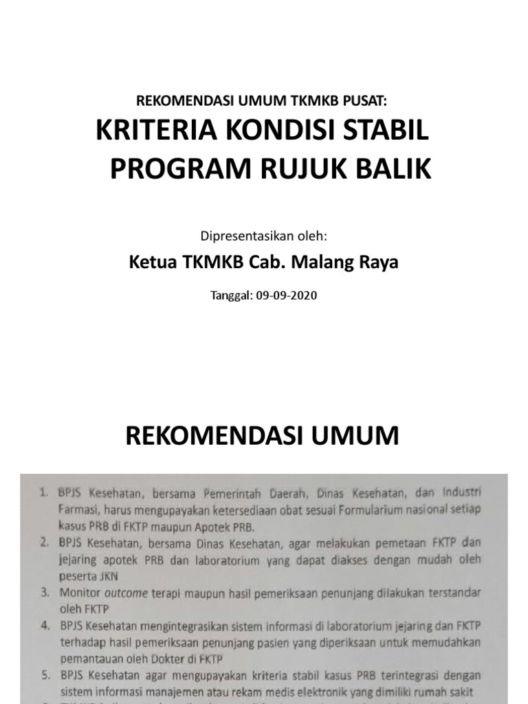 Kriteria PRB | PDF | Kesehatan Holistik