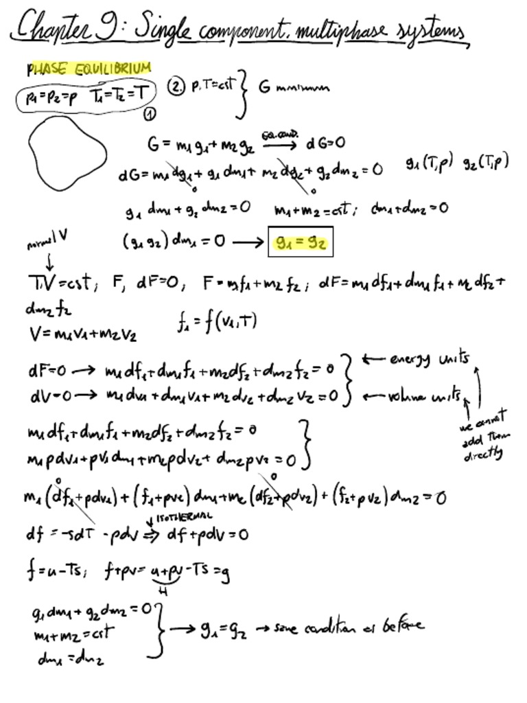 Chapter 9 Single Component Multiphase Systems | PDF
