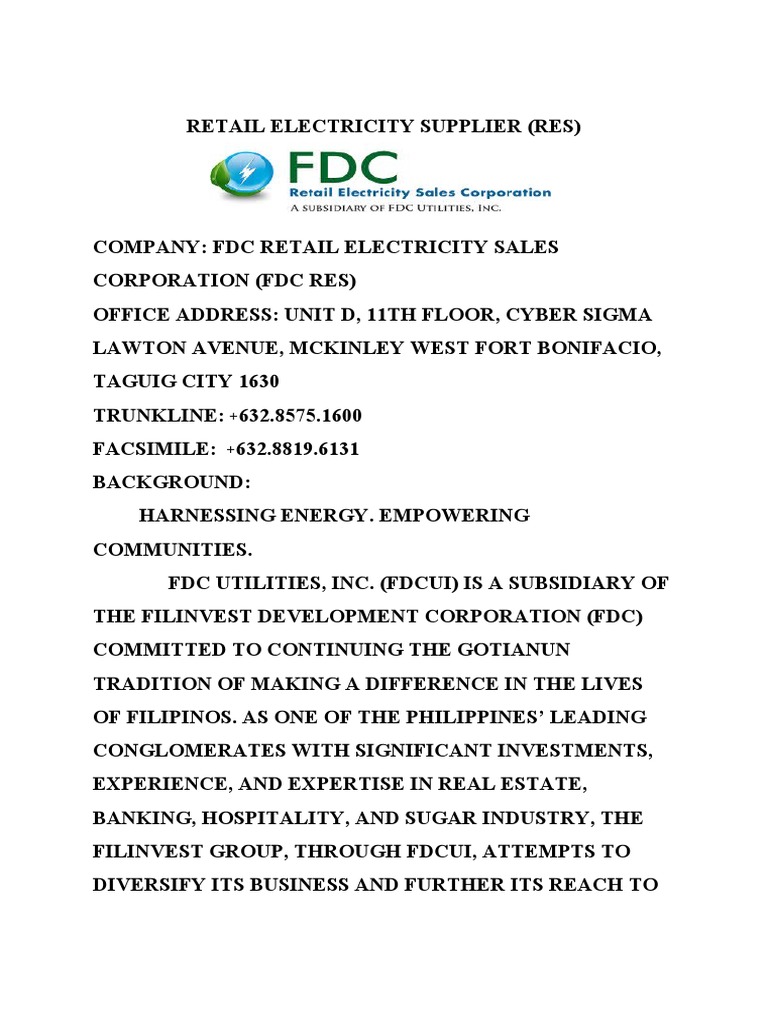 Retail Electricity Supplier | PDF | Electrical Grid | Public Utility