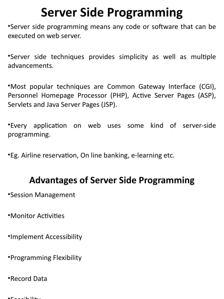 Module3 - Server Side Programming | PDF | Http Cookie | Networking