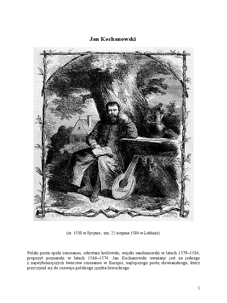 Jan Kochanowski - Biografia | PDF