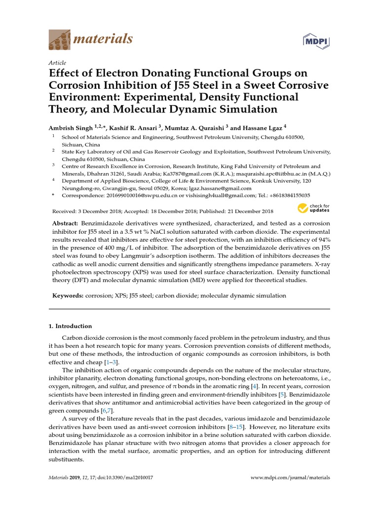 Effect of Electron Donating Functional Groups On C | Descargar gratis ...