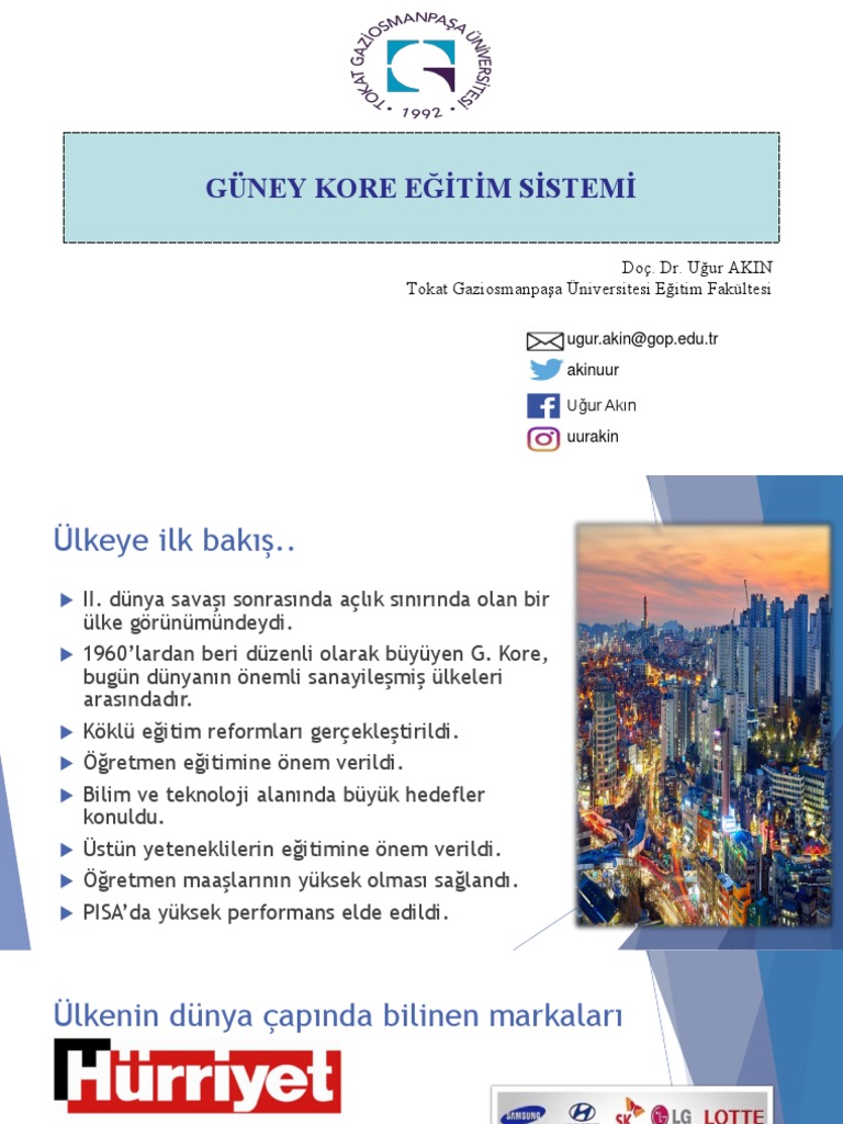 6. Hafta - Güney Kore Eğitim Sistemi | PDF