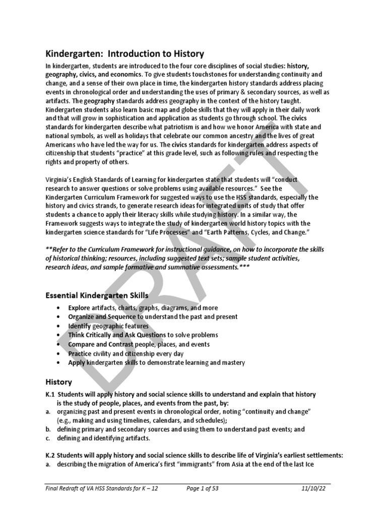 Standards | PDF | Virginia | Curriculum