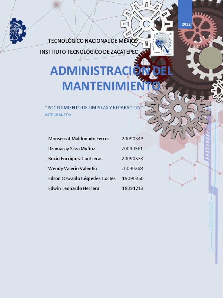 Administración Del Mantenimiento | PDF