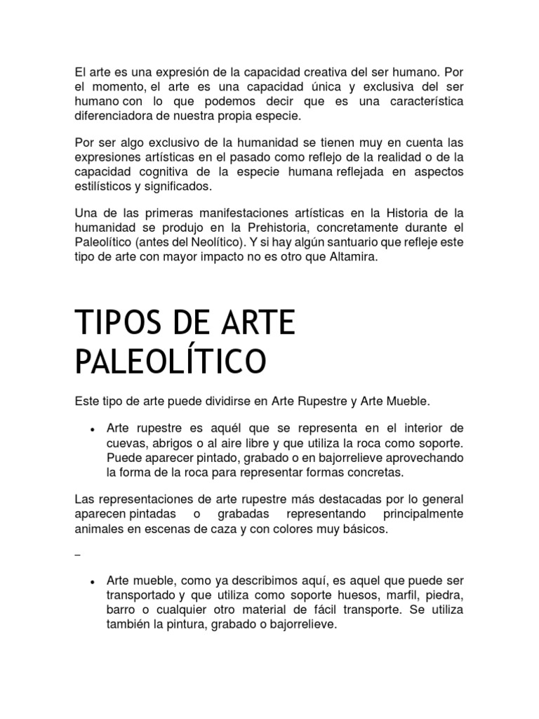El Arte Es Una Expresión de La Capacidad Creativa Del Ser Humano | PDF ...