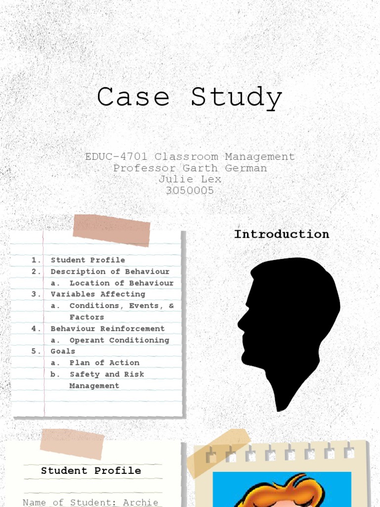 Case Study - Educ 4701 - Challenging Behaviour | PDF | Reinforcement | Behavior