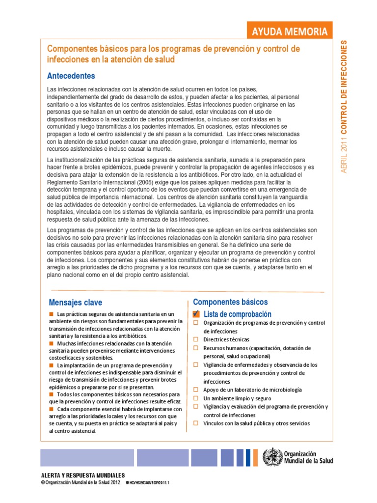 IPC Core Components GAR Aide Memoire 2011 Spa | PDF | Asistencia ...