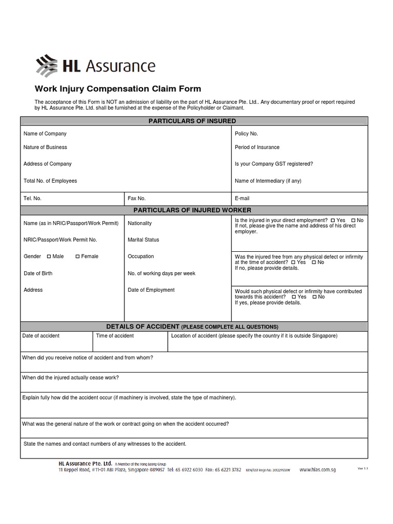 WIC Claim Form | Download Free PDF | Employment | Insurance