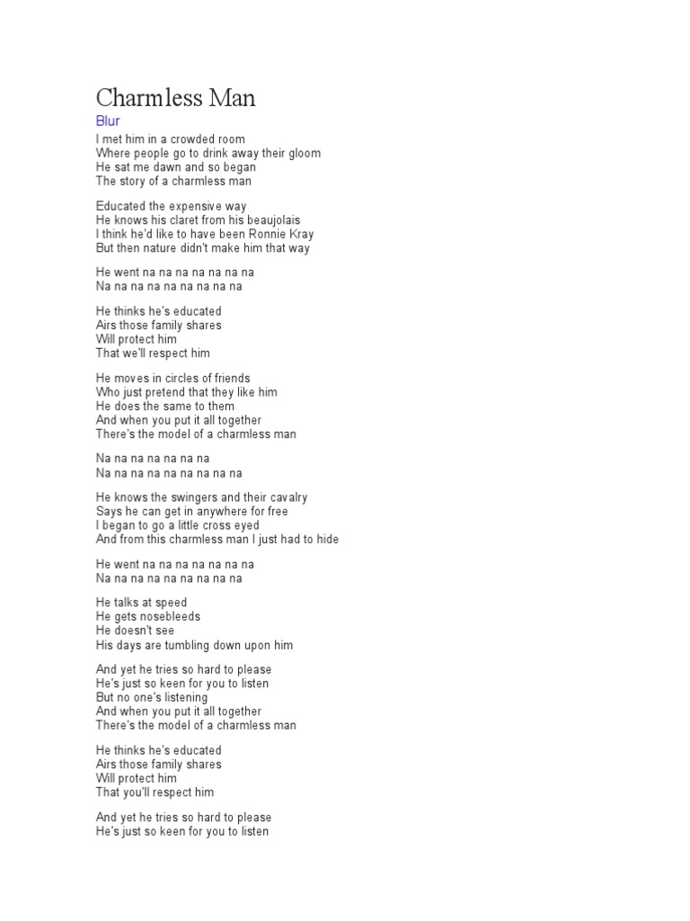 The Charmless Man | PDF