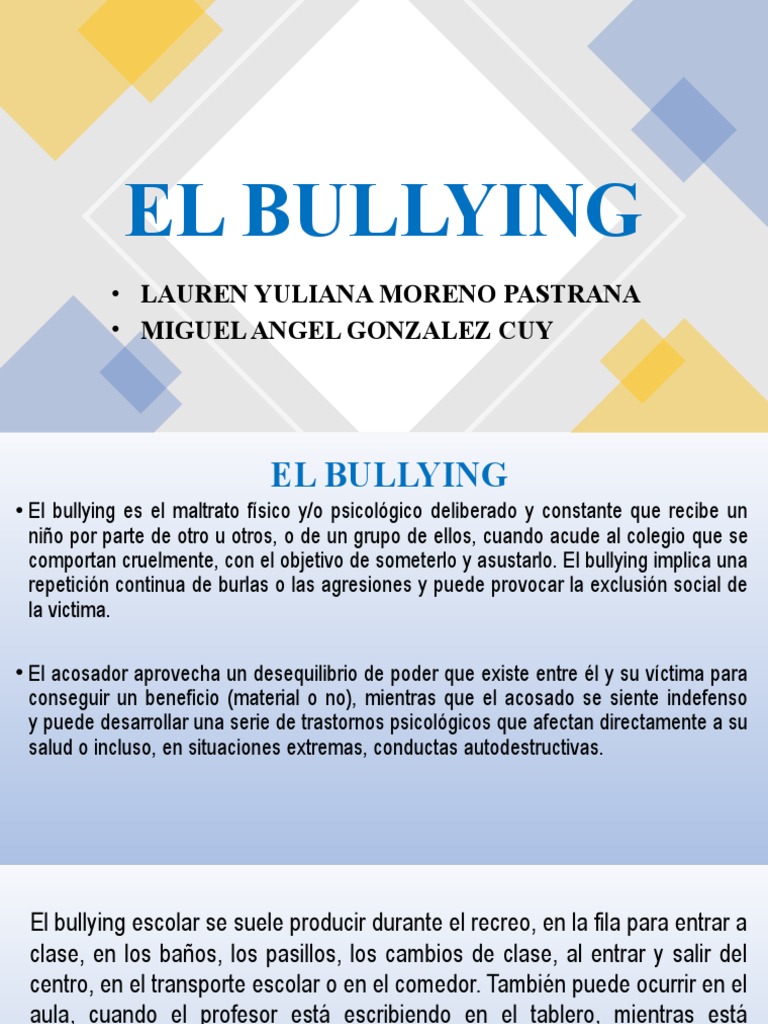 El Bullying | PDF | Sicología