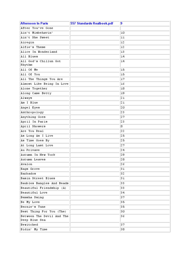 557 Standards Index | PDF