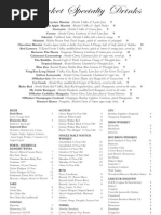 Cappello Cocktail Menu Digital | PDF