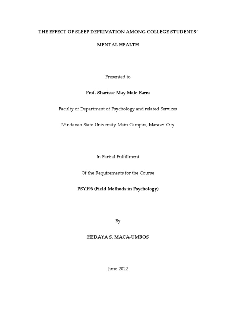 Final Manuscript For Quantitative and Interview Research | PDF | Survey ...