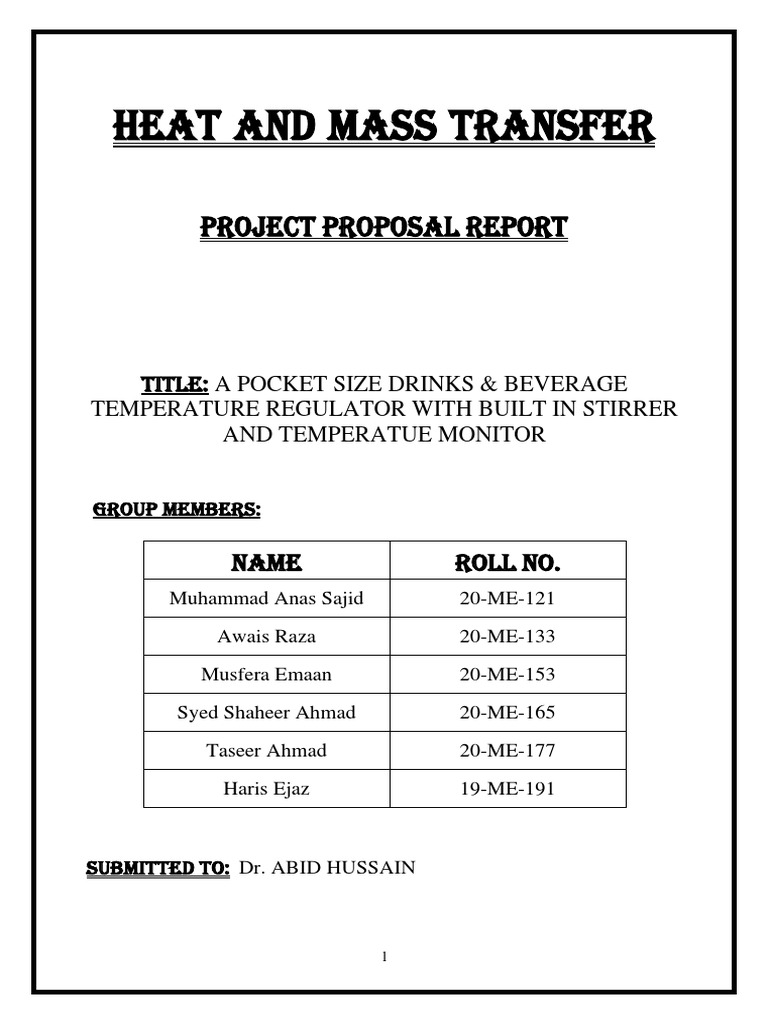 Mini Water Heater Proposal Report | PDF | Water Heating | Electric Heating