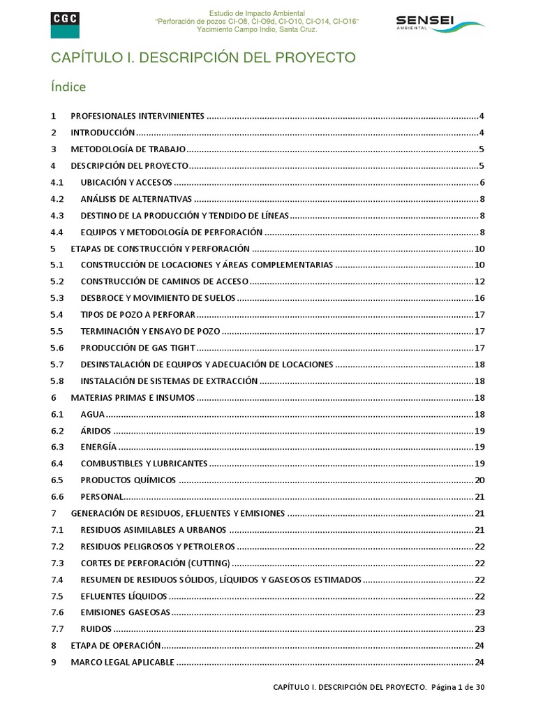EsIA Ej1.1 | PDF | Perforación | Fracturamiento hidráulico