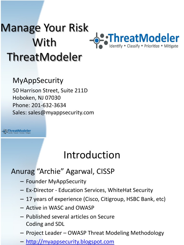 Manage Your Risk With ThreatModeler | PDF | Vulnerability (Computing ...