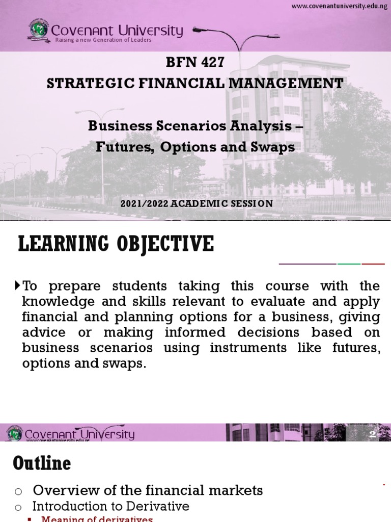 BFN 427 Business Scenarios Using Swaps, Options and Futures | PDF | Option (Finance) | Futures ...