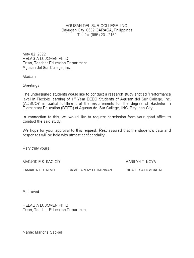 Letter | PDF
