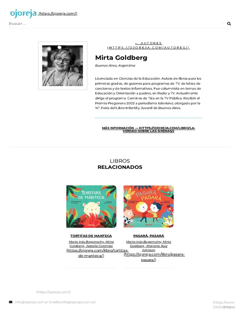 Mirta Goldberg - Ojoreja | PDF | Comunicación | Radiodifusión